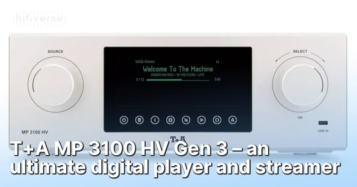 T+A MP 3100 HV Gen 3 – an ultimate digital player and streamer - Hifiverse