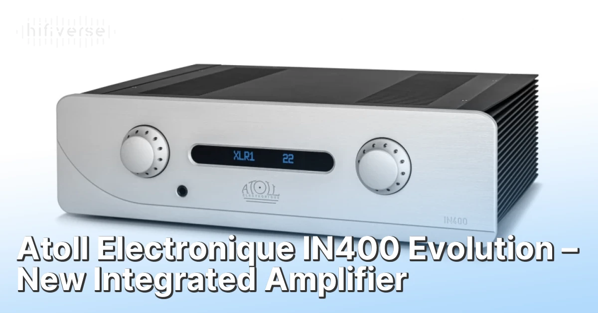 Atoll Electronique IN400 Evolution – New Integrated Amplifier - Hifiverse