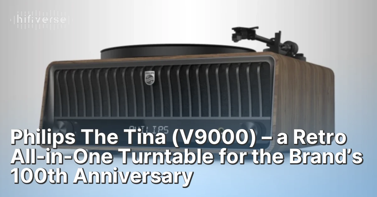 Philips The Tina (V9000) – a Retro All-in-One Turntable for the Brand’s ...