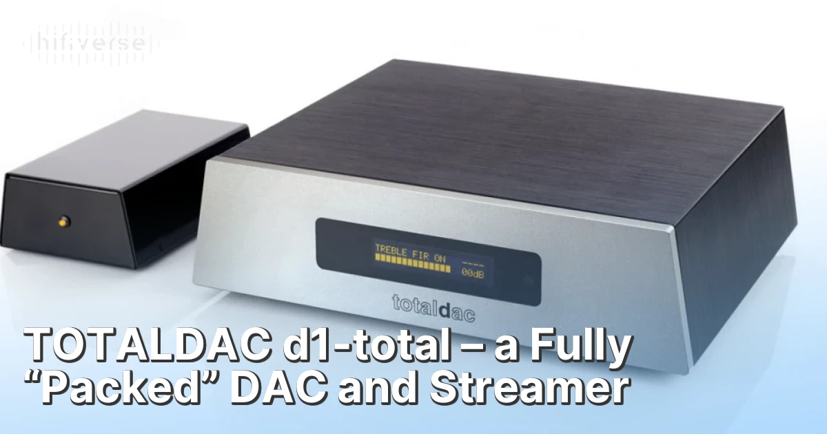 TOTALDAC d1-total – a Fully “Packed” DAC and Streamer - Hifiverse