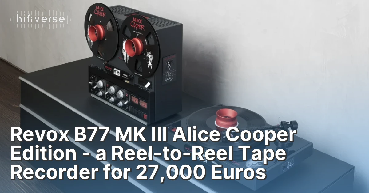 Revox B77 MK III Alice Cooper Edition - a Reel-to-Reel Tape Recorder ...