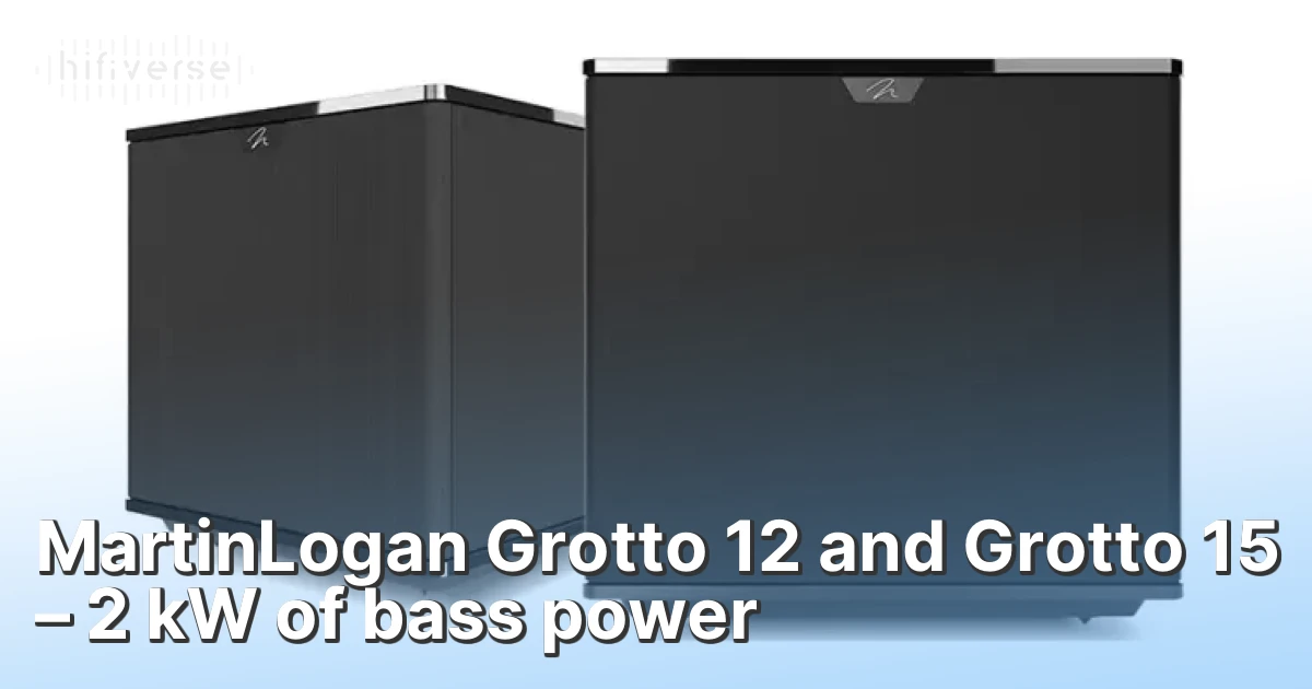 MartinLogan Grotto 12 and Grotto 15 – 2 kW of bass power - Hifiverse