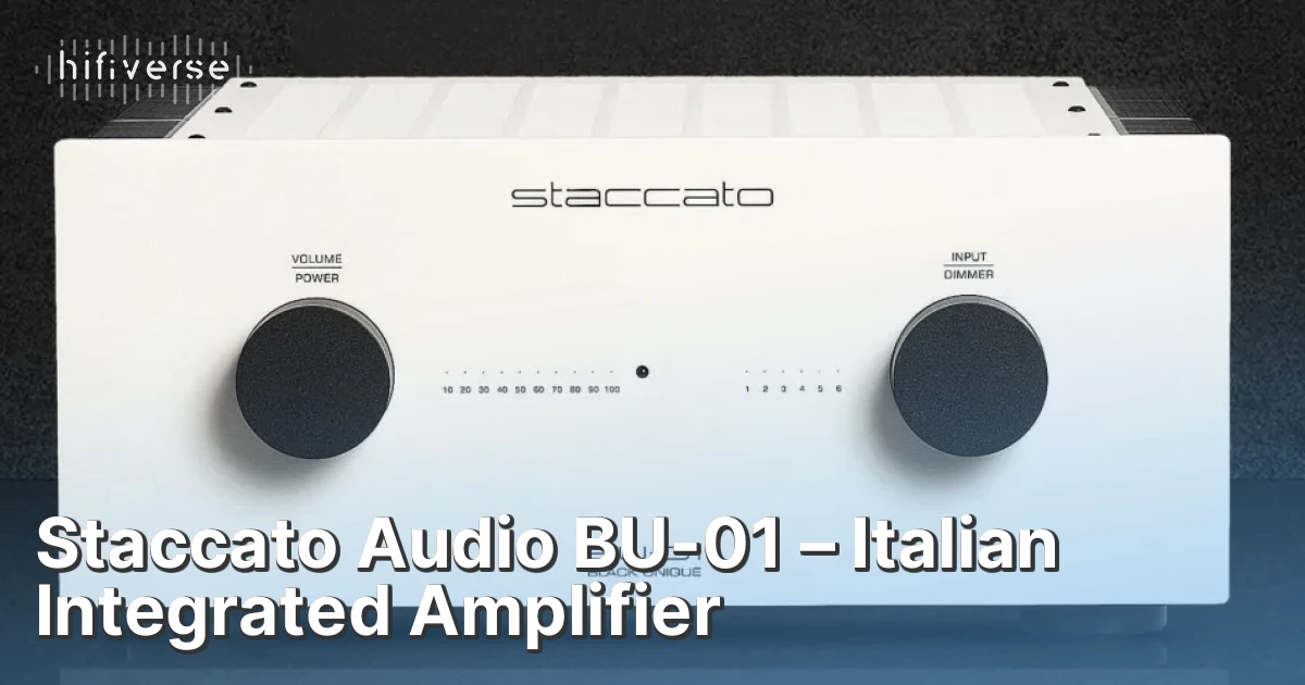 Staccato Audio BU-01 – Italian Integrated Amplifier - Hifiverse
