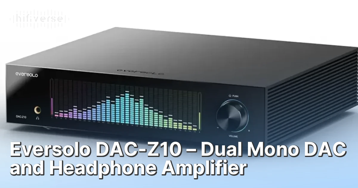 Eversolo DAC-Z10 – Dual Mono DAC and Headphone Amplifier - Hifiverse