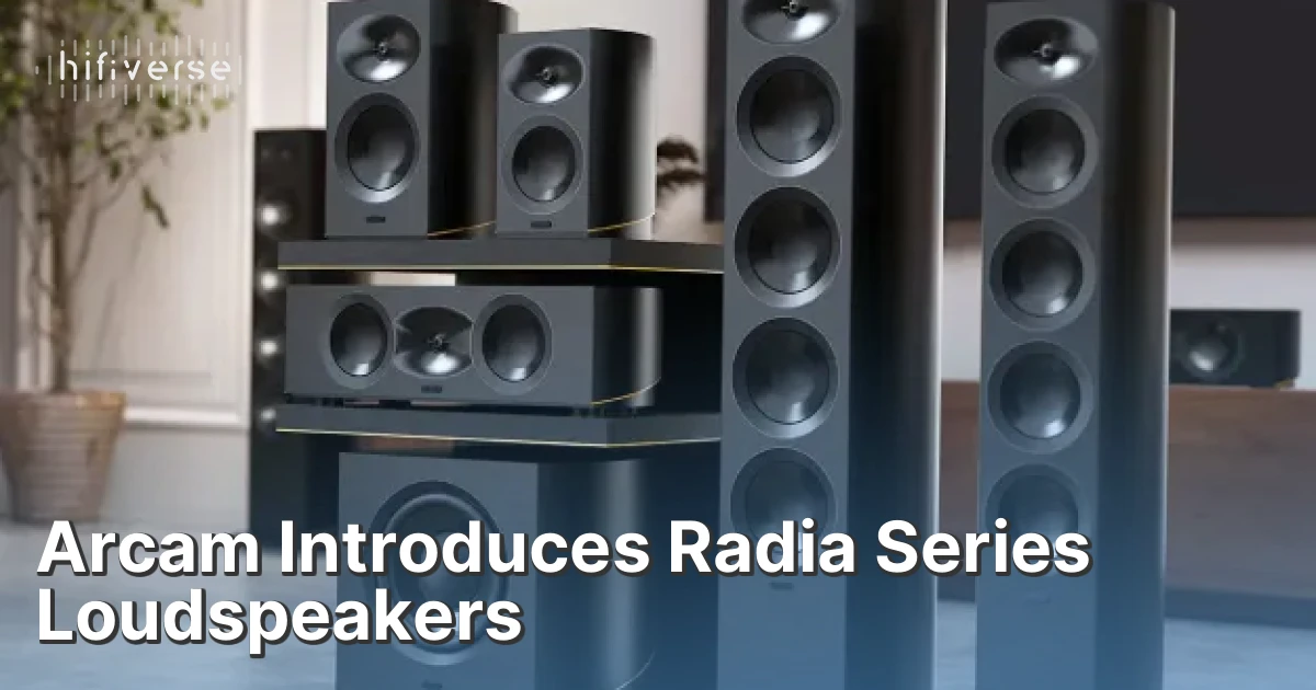 Arcam Introduces Radia Series Loudspeakers - Hifiverse